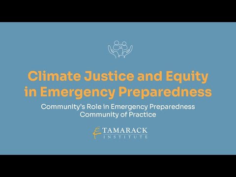 Emergency Preparedness CoP June 20 2024 session Climate Justice and Emergency Preparedness