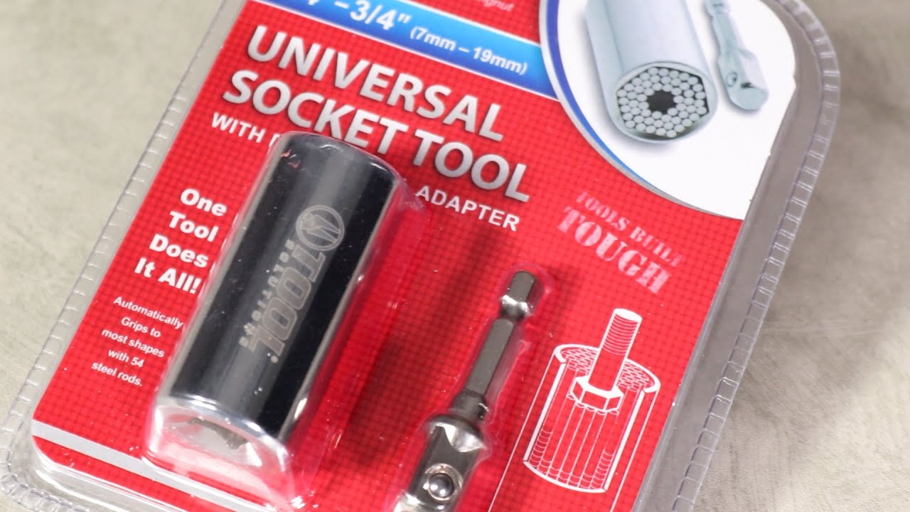 Universal Socket Tool with Power Tool Adapter