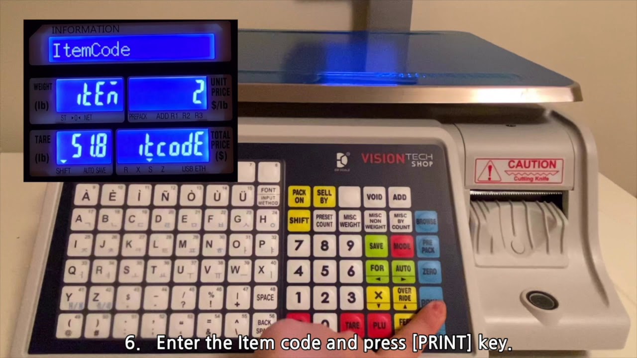 [DLP-300 #33] How to create New PLU(Item) on DLP-300. (2nd Edition)
