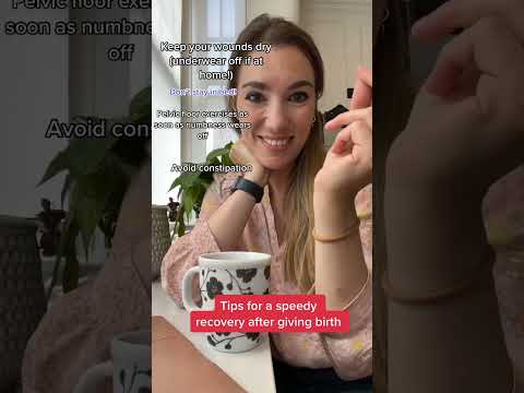 How to heal faster after giving birth! #youtubeshorts #postpartum