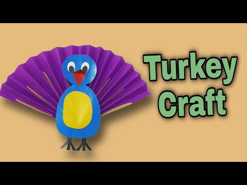 Thanksgiving Crafts Idea| paper turkey craft for kids