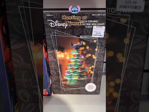 STITCH HUNTING TIME | STITCH CERAMIC CHRISTMAS TREE #haul #disney #stitchfinds #tjmaxx #christmas
