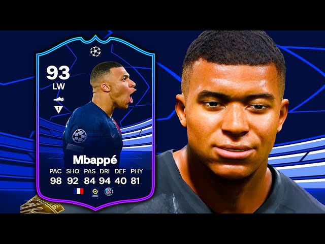 EA FC 24 Kylian Mbappe TOTY card stats leaked