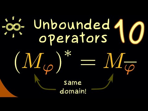 Unbounded Operators 10 - Adjoint of Multiplication Operator