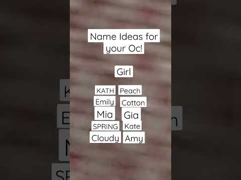 name ideas for your oc (#shorts - #oc #nameideas)