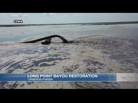 Marsh creation project nearing completion at Long Point Bayou