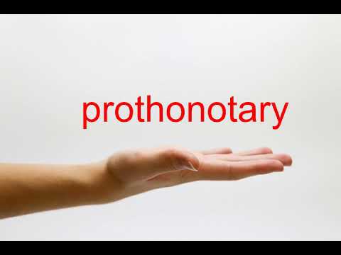 How to Pronounce prothonotary - American English