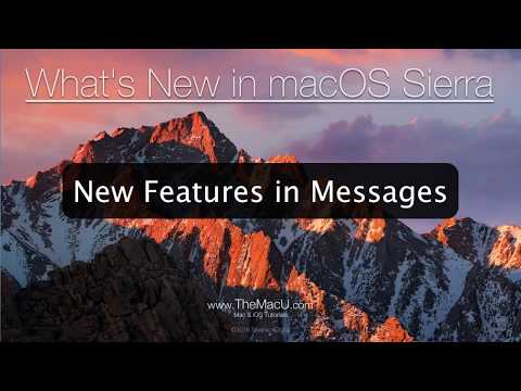 macOS Sierra Tutorial: New features in the Messages App