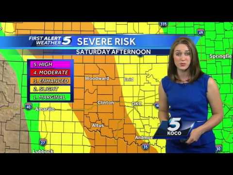 Forecast: Severe storms Saturday in Oklahoma