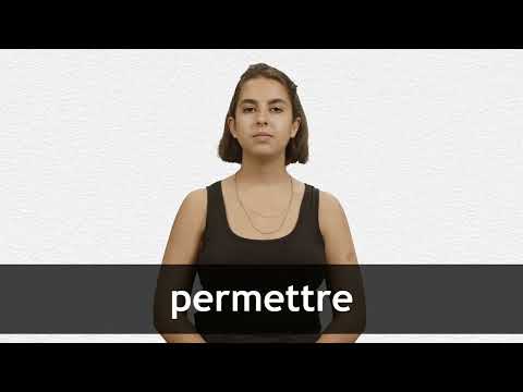 English Translation of “PERMETTRE” | Collins French-English Dictionary