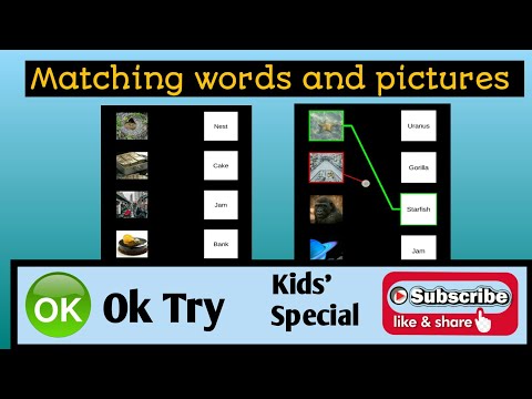Matching words and pictures##