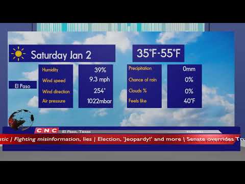 Weather Forecast El Paso, Texas  ▶ El Paso weather Forecast and local news 01/02/2021