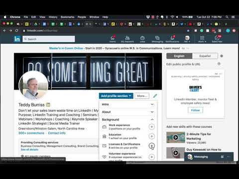 Adding a Certification to your LinkedIn Profile