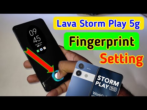 Lava storm play 5g in display fingerprint setting/Lava storm play 5g fingerprint screen lock
