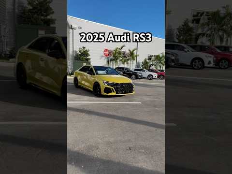 2025 Audi RS3 in Python Yellow looks stunning #audi #rs3 #audirs3