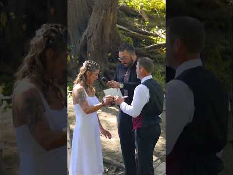 Emotional Vows in the middle of the woods in Minnesota ♥️ #wedding #weddingvideo #weddingday #vows