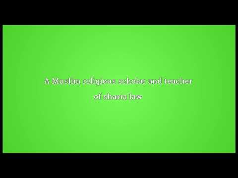 Mullah Meaning