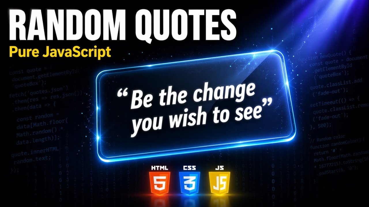  Random Quote Generator | HTML CSS JavaScript | No API | Silent Coding