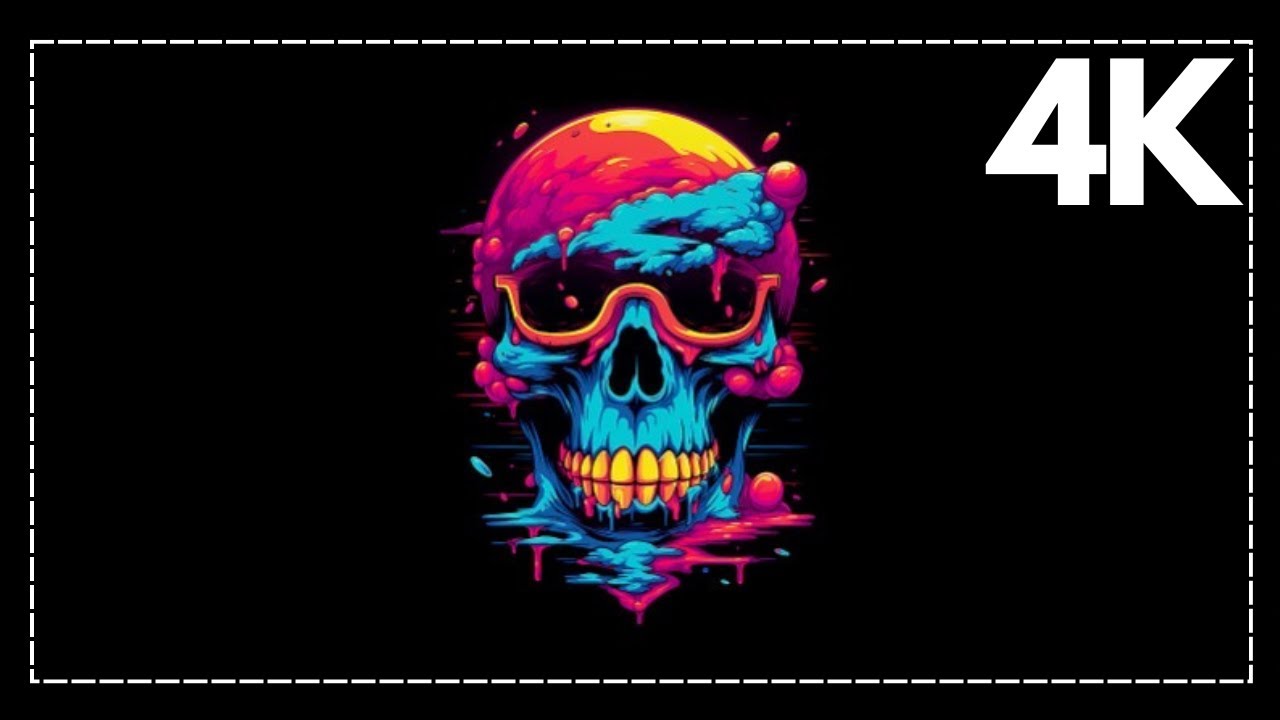 CYBERPUNK SPOOKY SKULL / Live Wallpaper
