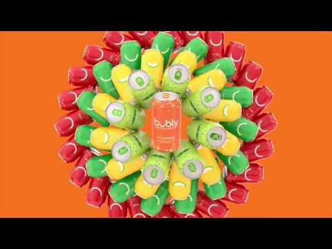 oh hi, we're bubly a new sparkling water