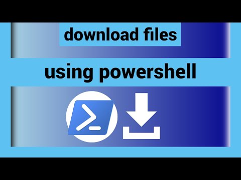 how to download files with powershell