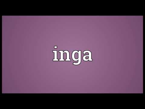 Inga Meaning | Wordogram