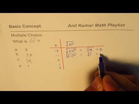 What is Square Root of X-Square a Basic Question Answered Incorrectly by 90 Percent Students