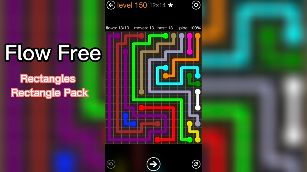 Flow Free Rectangles Rectangle Pack Level 1-150 Walkthrough