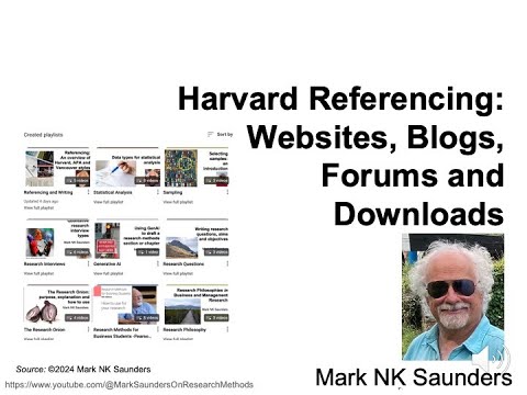 Harvard referencing: Websites, Blogs, Forums and Downloads