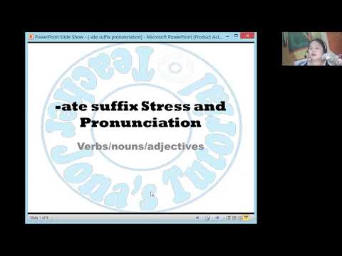 HOW TO PRONOUNCE words ending in -ATE