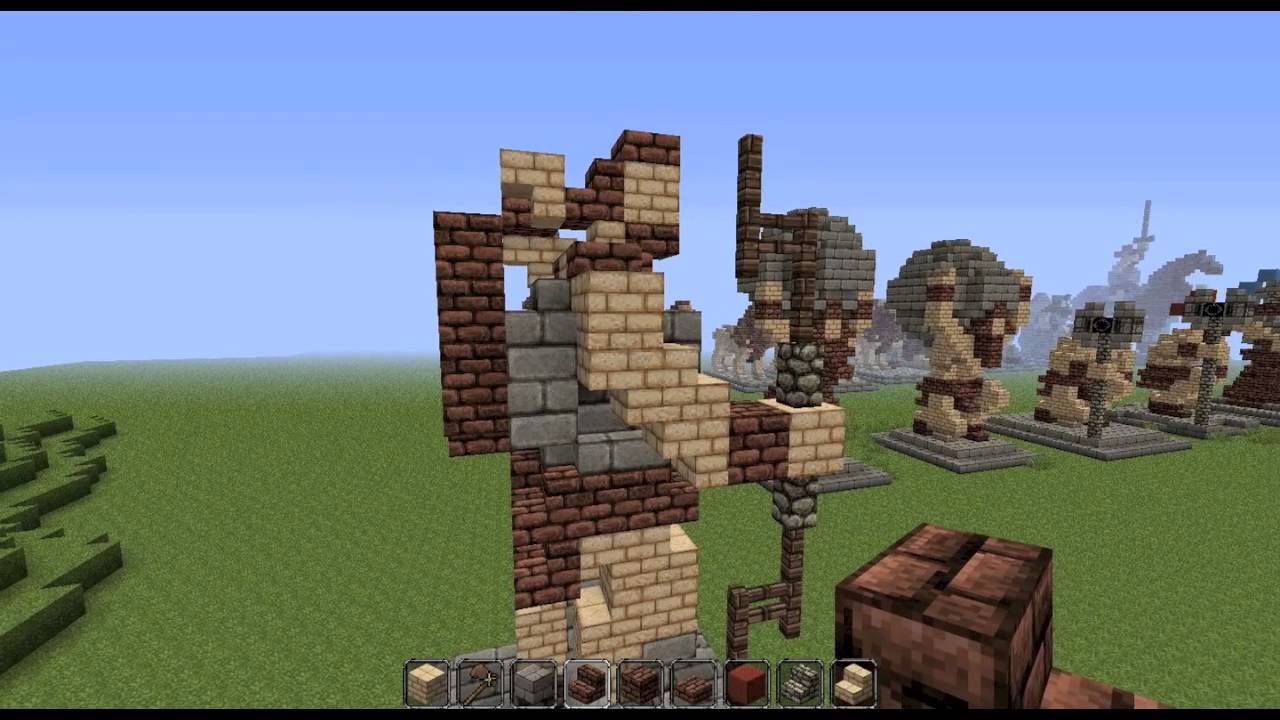 Minecraft Tutorials: Mythological Statues