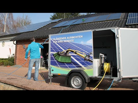 PV-Anlage selber reinigen wie ein Profi! Mit Reinigungsmobil einfach Solaranlage selber reinigen SWG