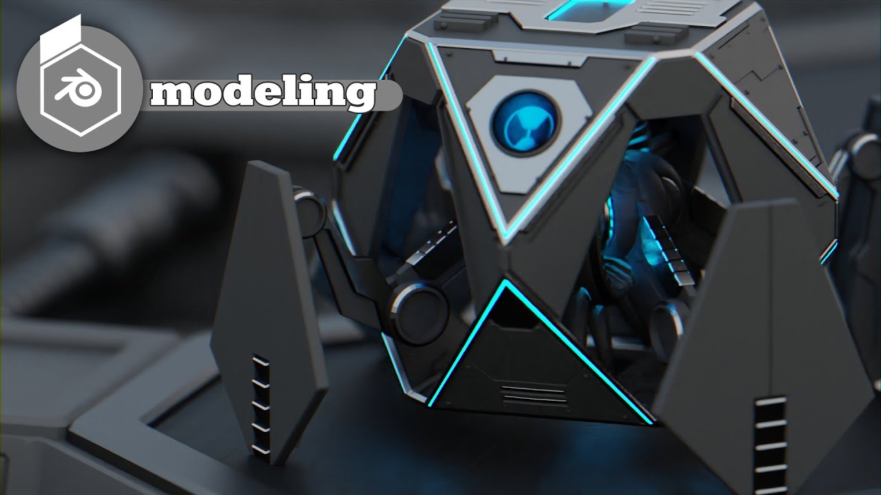 Blender combat robot modeling - rigging tutorial free download