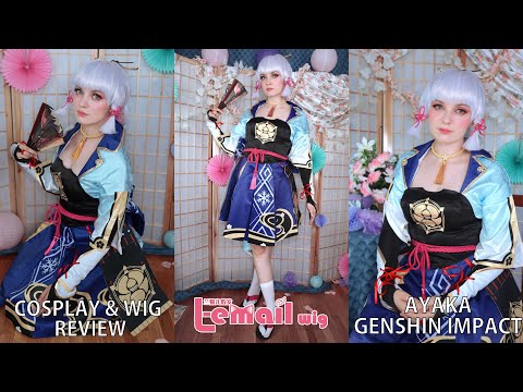 Cosplay & wig review: Ayaka (Genshin Impact) from L-email wigs