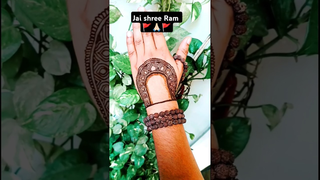Rishabh Sharma inspired Henna🚩🙏🏻#mehndi#shorts#short#shortvideo#youtubeshorts#viralvideo#trending#yt