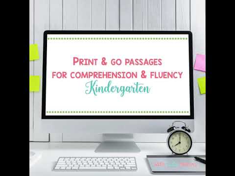DIGITAL Kindergarten Reading Passages- Differentiated!