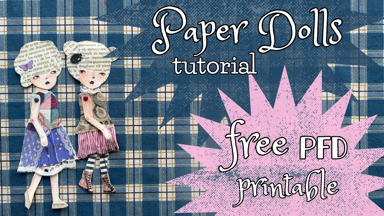 How to Make Paper Dolls🧚‍♀️ Free PDF Template