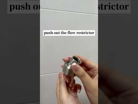 How to remove the water restrictor from our rainfall shower head #diy #showerhead #amazonfinds