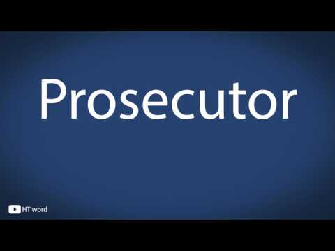 How to pronounce Prosecutor