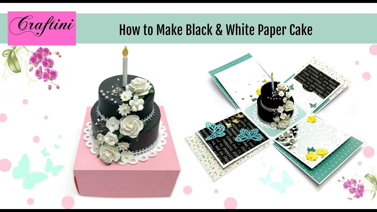 DIY: How to make paper cake for explosion box