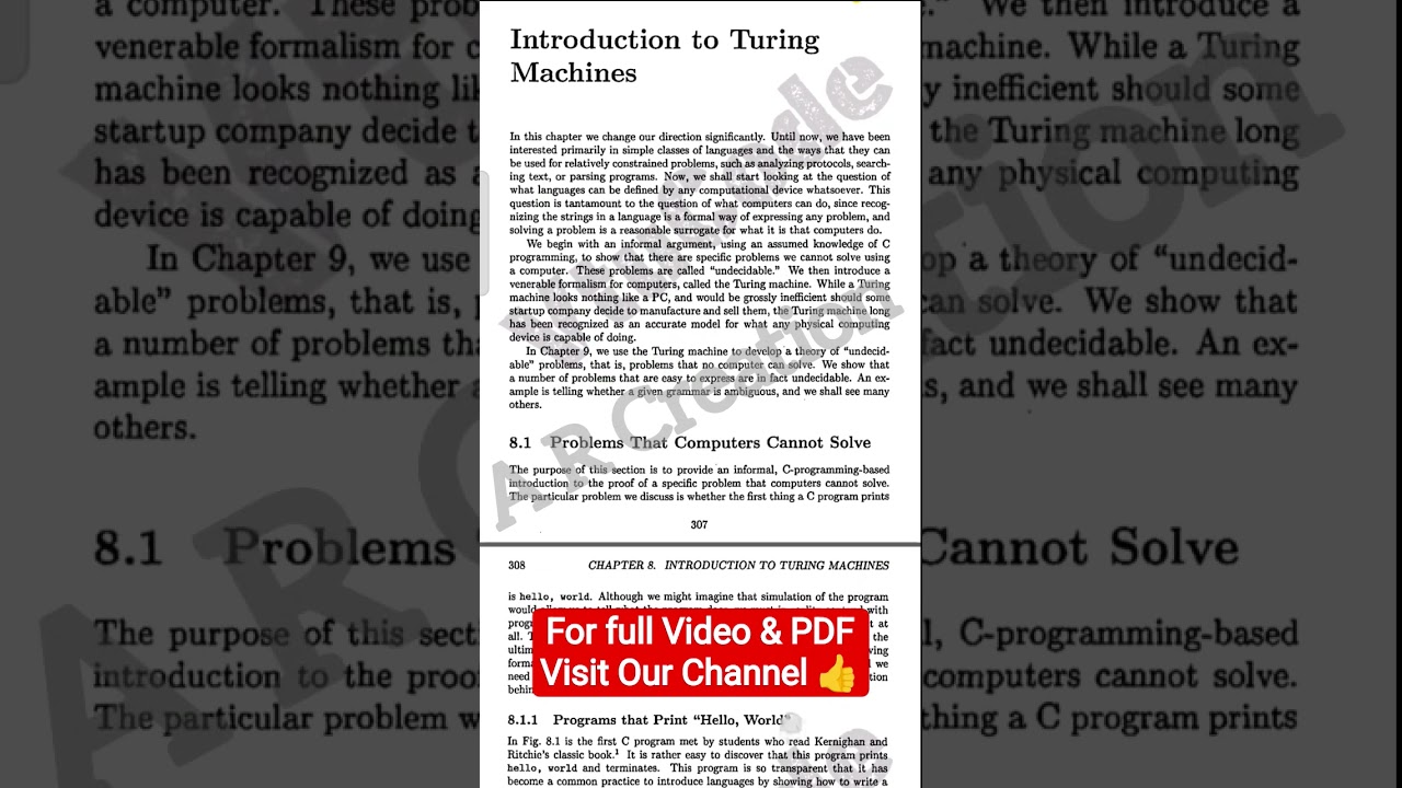 💥5th SEM THEORY OF COMPUTATION MODULE 5 NOTES || BCS503 #vtu #viral #toc #shorts