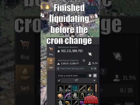 Liquidating 500b to spend on vendor crons/costume snipe #bdo #enhancing #gaming