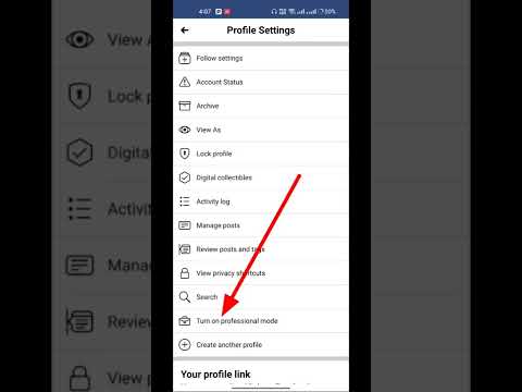 facebook professional mode for profiles |facebook profile | convert facebook profile to page #shorts