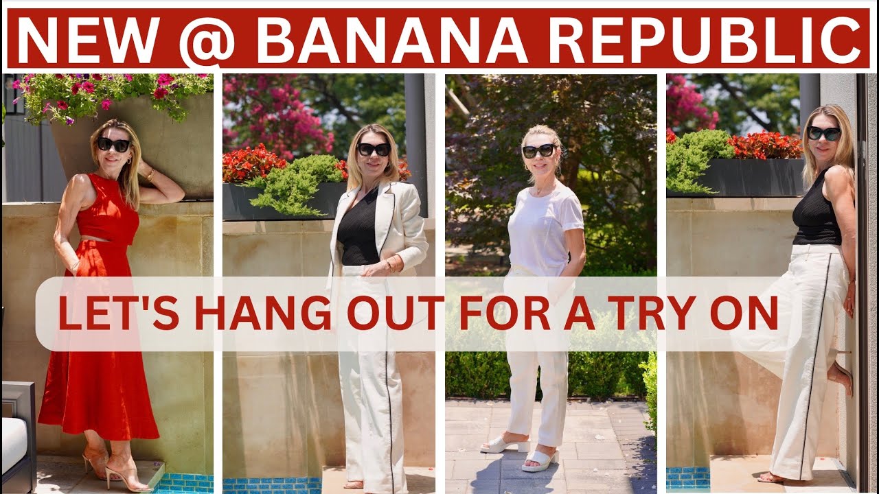 Linen Dresses & Pants from Banana Republic! Perfect for ladies over 50! Beat the heat with linen!