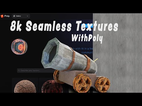 AI Generates 8K Seamless Textures // WithPoly