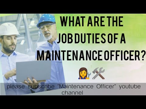What are the job duties of a Maintenance Officer? 👩🔧🛠️ #maintenance #engineering #factory #india