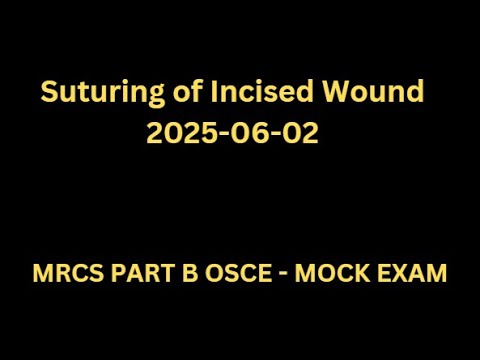 Suturing of Incised Wound