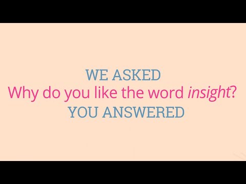 What Does The Word "Insight" Really Mean?