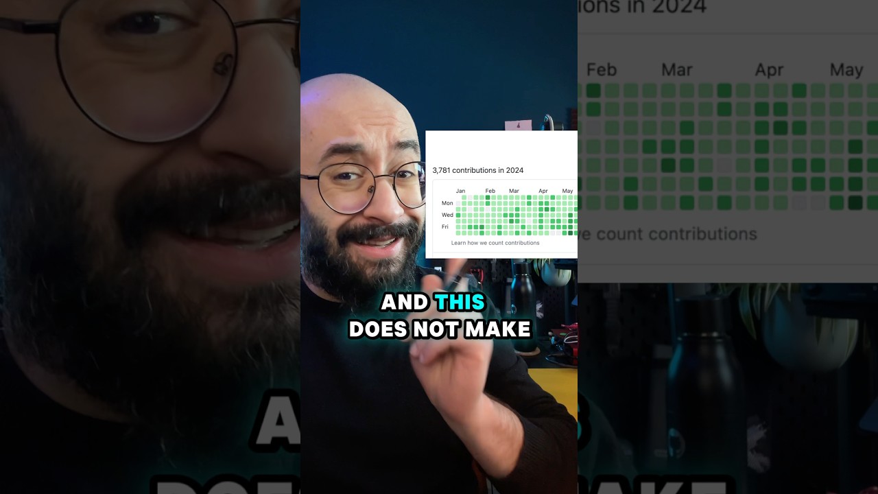 Does the GitHub contributions graph matter? #github #programming #coding #softwareengineering