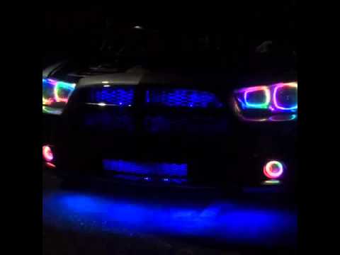 AutoLEDTech 2011-2014 Dodge Charger sequential color chasing multicolor LED halo kit
